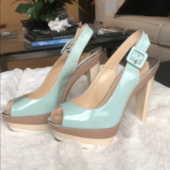 Christian Louboutin | Shoes | Christian Louboutin Ice Blue Platform ...